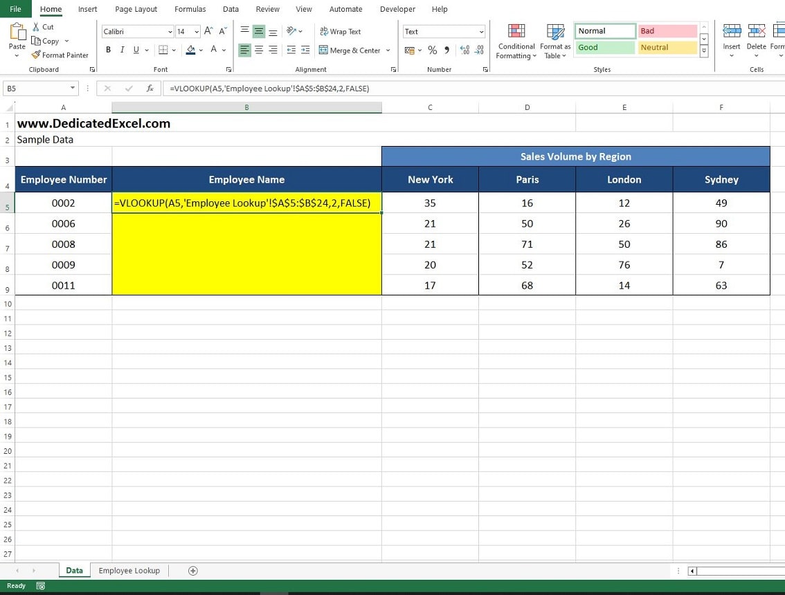 How to Use a VLOOKUP in Excel | Dedicated Excel