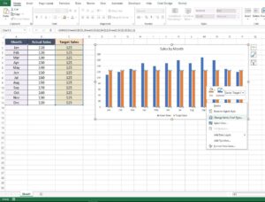 How to Create a Goal Line on a Chart | Dedicated Excel