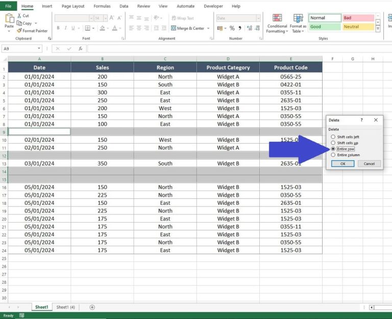 How to Remove Blank Rows in Excel | Dedicated Excel