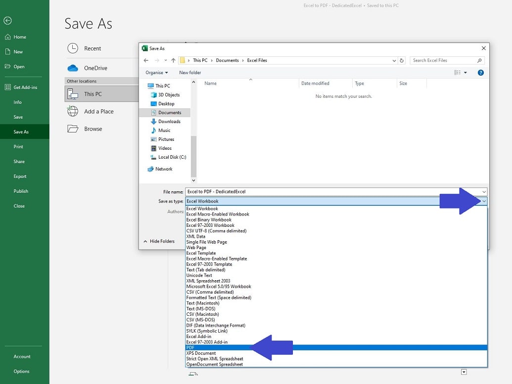 How to Convert Excel to PDF | Dedicated Excel