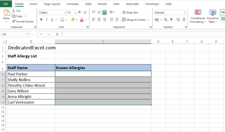How to Create a Drop Down List in Excel | Dedicated Excel