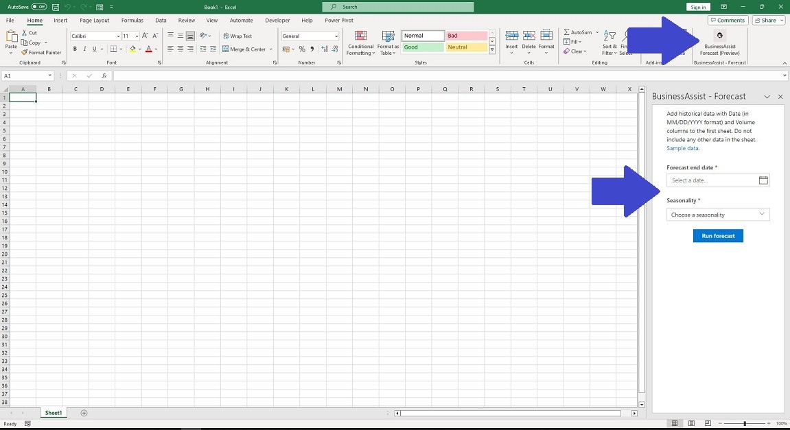 How to Use Business Assist Forecast Excel Add-In | Dedicated Excel