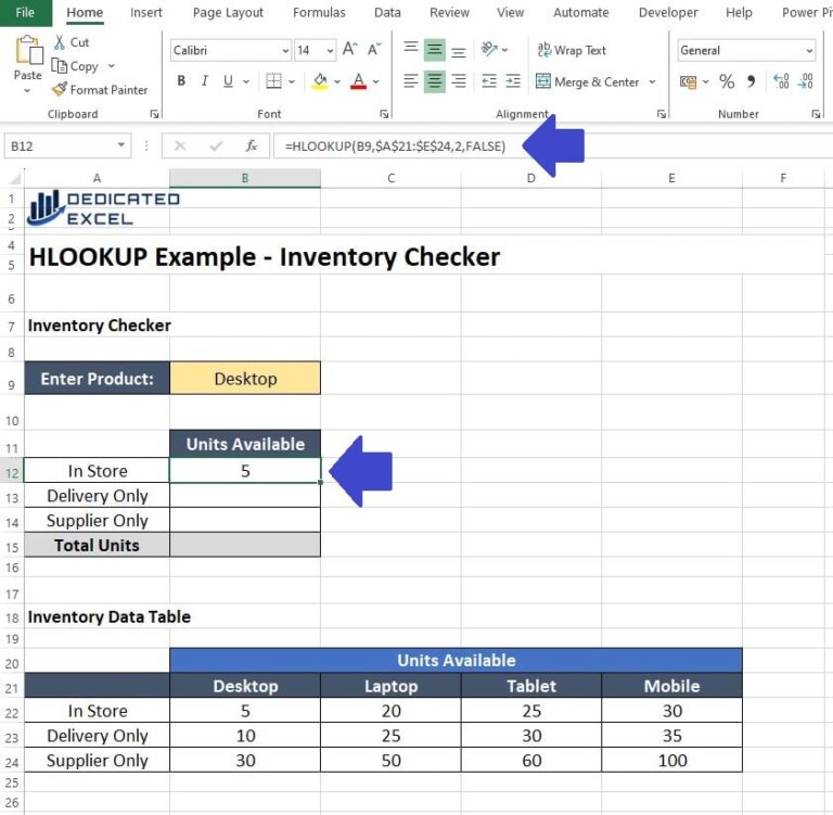 How to Get the Most from HLOOKUP in Excel | Dedicated Excel