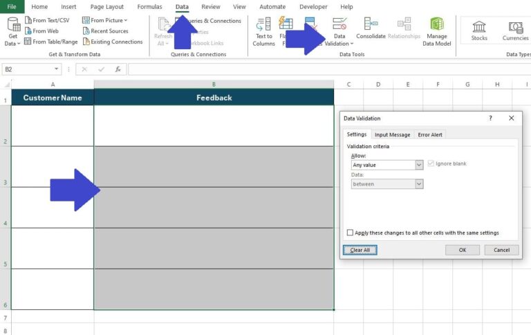 How to Use Data Validation in Excel | Dedicated Excel